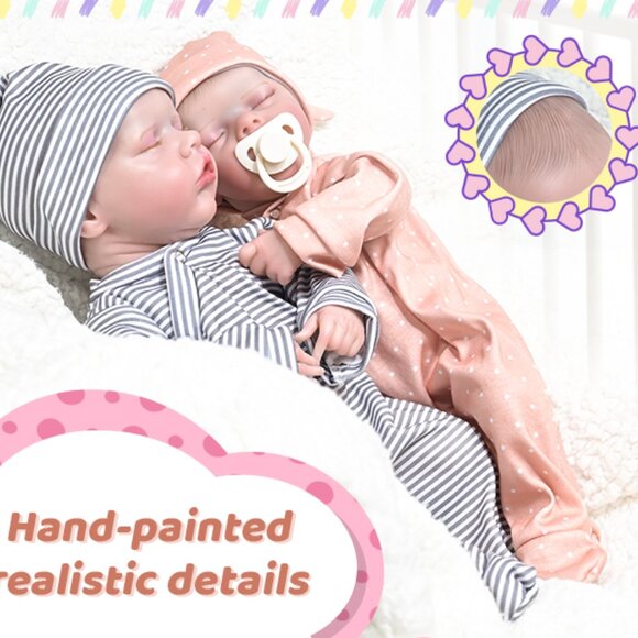 Toys | Newborn Baby Dolls Twins Cheap 18 Inch Real Life Babies Girl ...